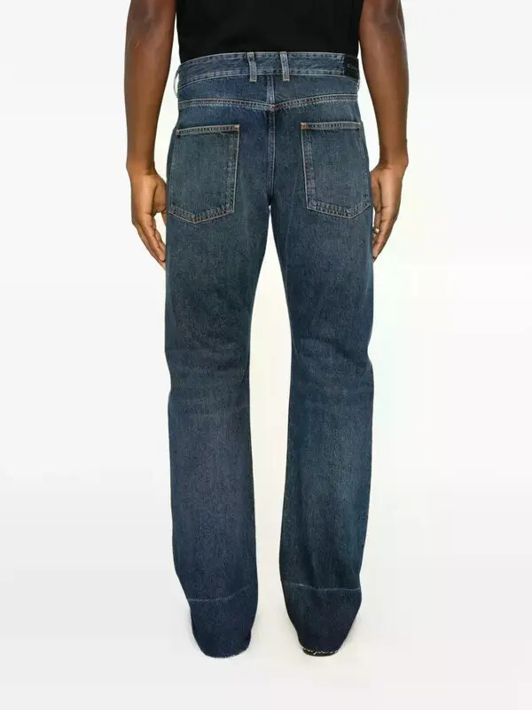 Givenchy Faded Wash Raw-cut Jeans