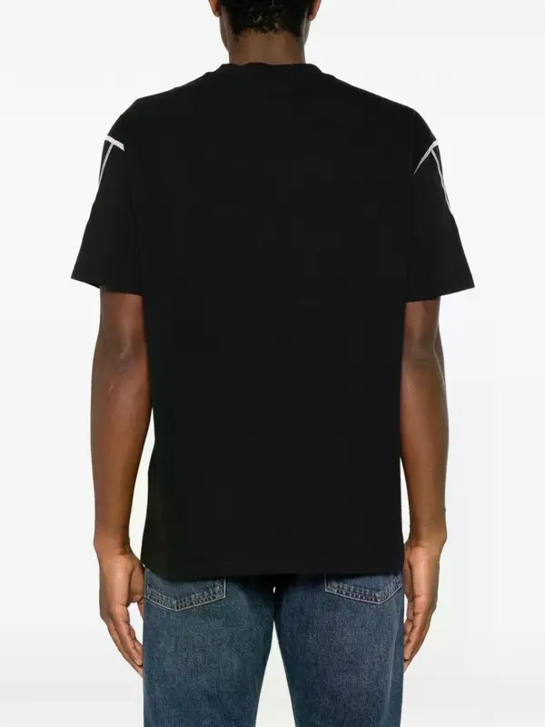 Givenchy Contrast-topstitched Logo-print T-shirt