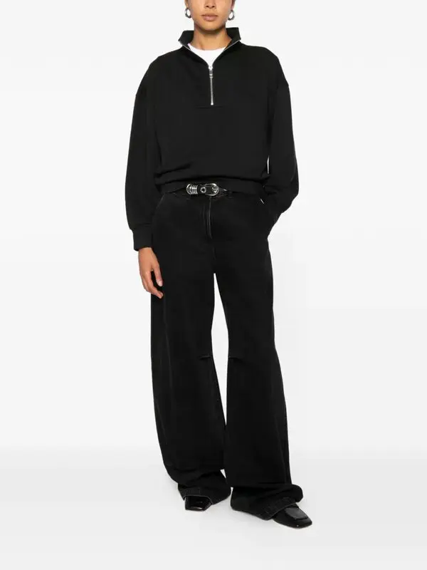 Calvin Klein Half-zip Logo Embroidered Sweater