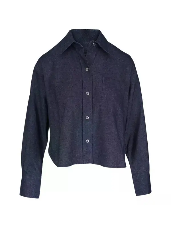 Vince Chest-pocket Cropped Shirt