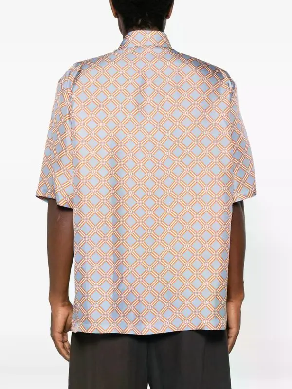 Fendi Geometric-print Short-sleeve Shirt
