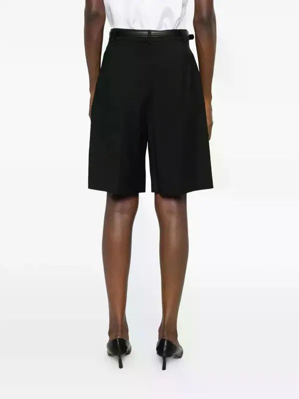 Max Mara Adorno Belted Pleated Shorts