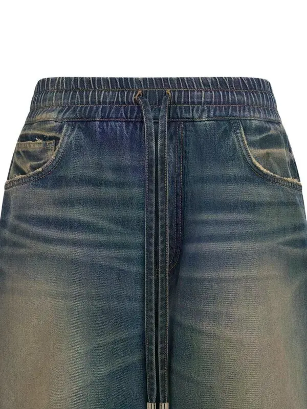 Amiri Drawstring Denim Shorts
