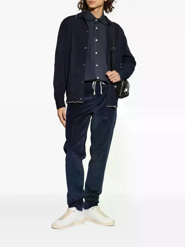Eleventy Pleated Corduroy Trousers