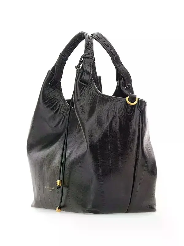 GIANNI CHIARINI Dua Leather Tote Bag - Black