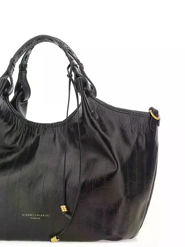 GIANNI CHIARINI Dua Leather Tote Bag - Black