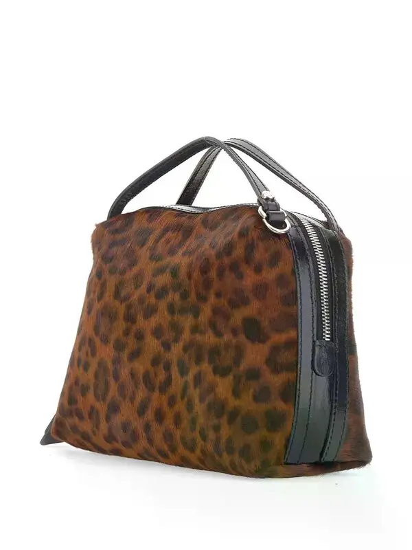 GIANNI CHIARINI Leopard-print Tote Bag - Brown