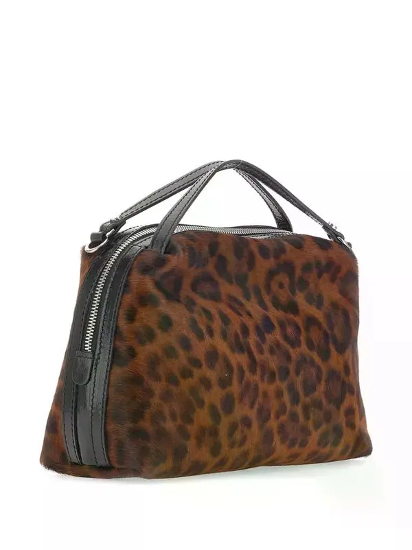 GIANNI CHIARINI Leopard-print Tote Bag - Brown