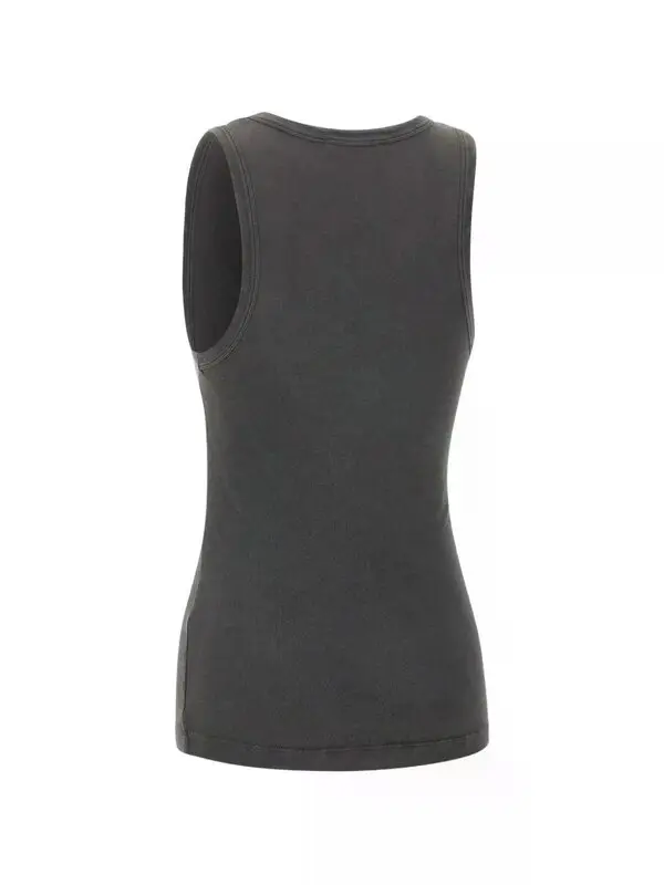 ENTIRE STUDIOS Round Neck Sleeveless Tank Top - Grey