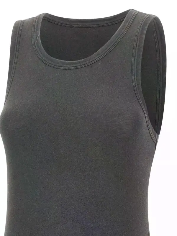 ENTIRE STUDIOS Round Neck Sleeveless Tank Top - Grey
