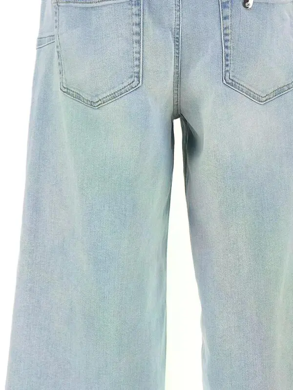 Liu Jo Faded Effect Wide-leg Jeans