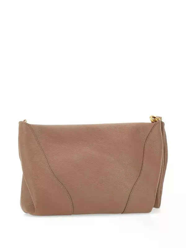 GIANNI CHIARINI Large Suria Grained Leather Clutch Bag