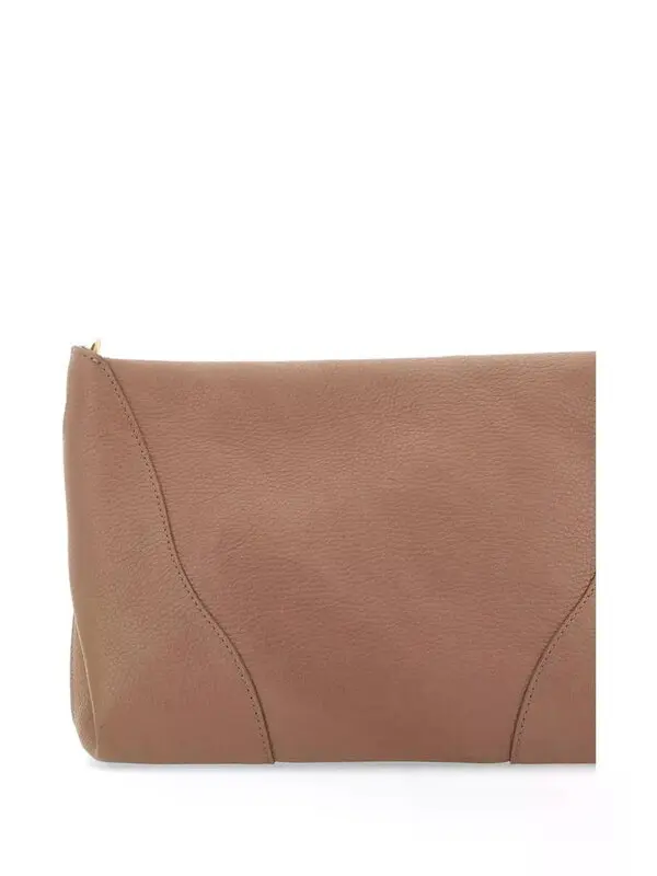 GIANNI CHIARINI Large Suria Grained Leather Clutch Bag