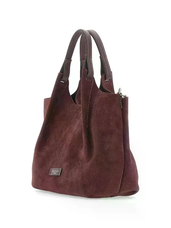 GIANNI CHIARINI Suede Tote Bag - Red