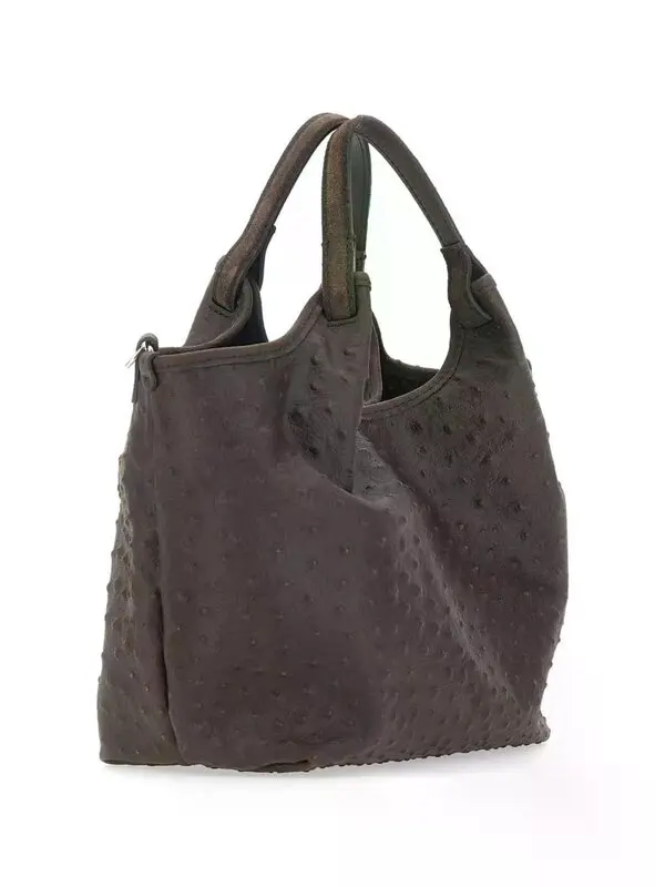 GIANNI CHIARINI Medium Tote Bag With Ostrich Effect
