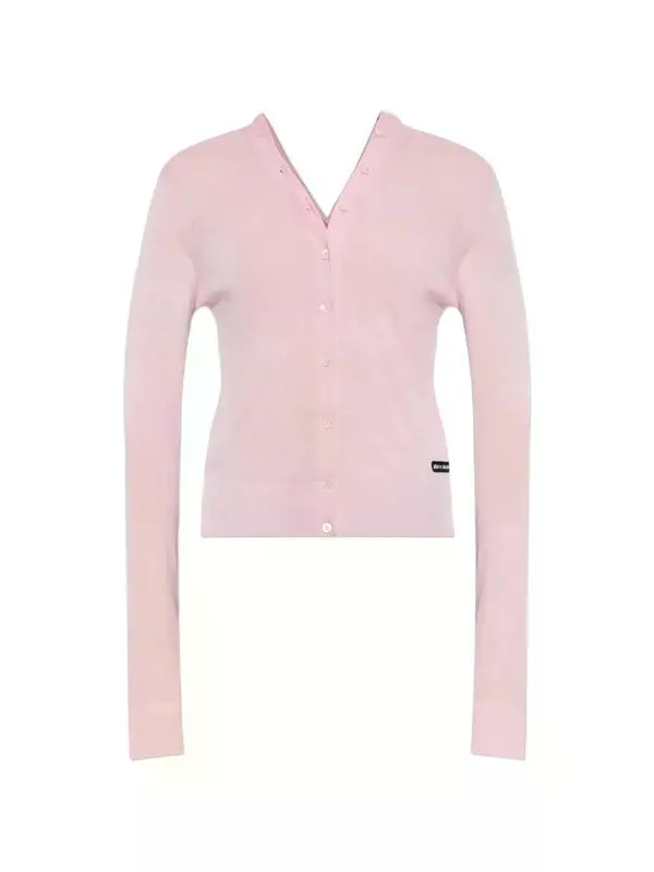 Alexander Wang Logo Patch Button-up Cardigan