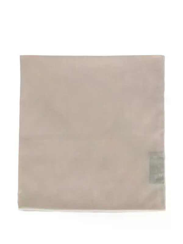 TOM FORD Contrast-trim Pocket Square - Grey