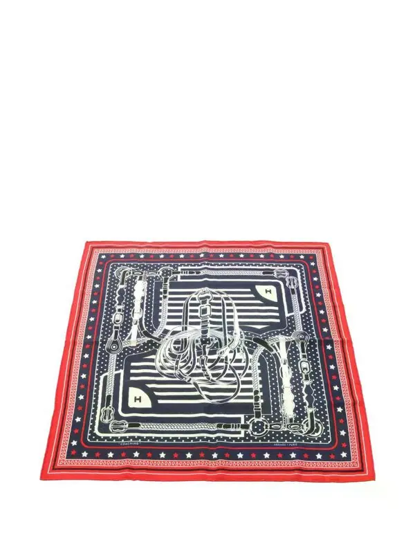 Hermès 2010s Disco Coaching Scarf - Blue
