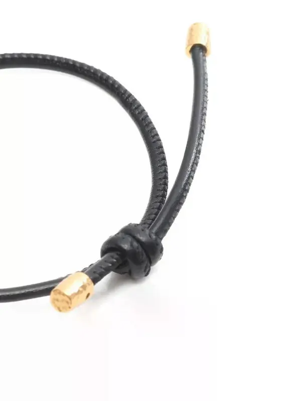 Saint Laurent Cassandra Leather Bracelet With -tone Hardware