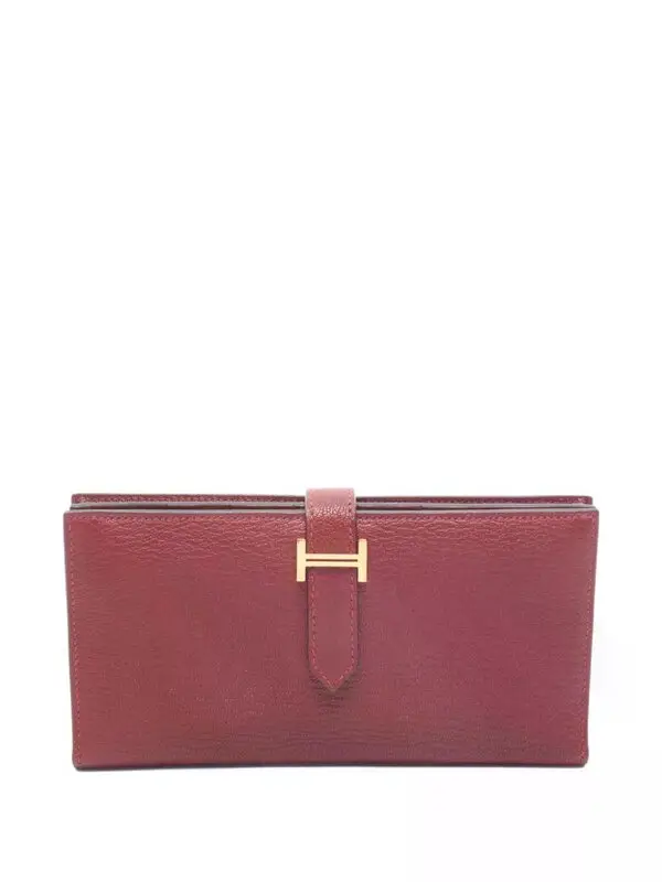 Hermès 2022 Bearn Soufflé Bi-fold Wallet - Red