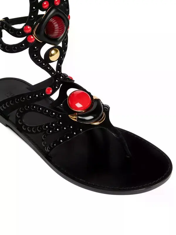 Emilio Pucci Embellished Gladiator Sandals