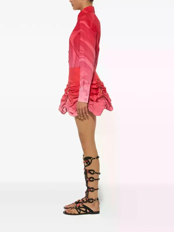 Emilio Pucci Marmo Degradé-print Popeline Shirt