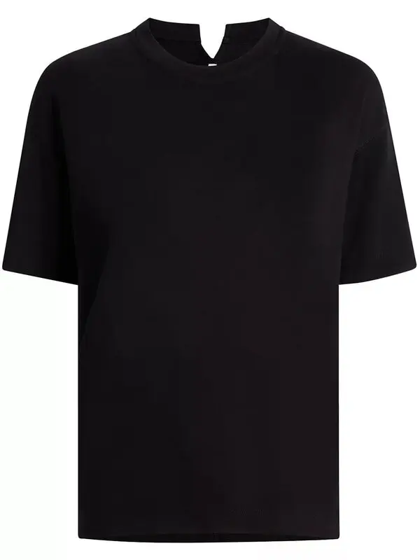 Another Tomorrow Seamed Cotton T-shirt