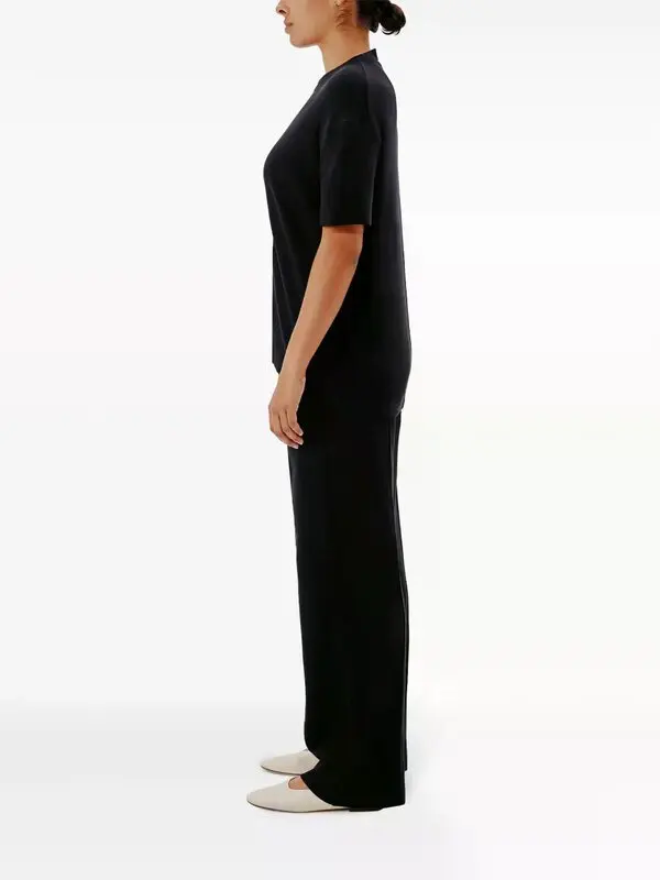 Another Tomorrow Seamed Cotton T-shirt