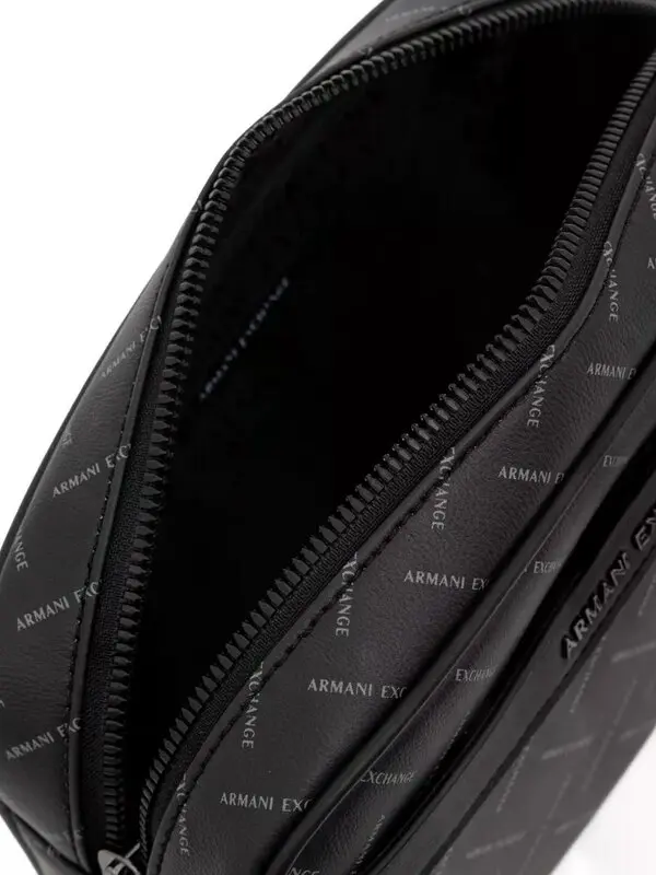 Armani Exchange Logo Print Wash Bag