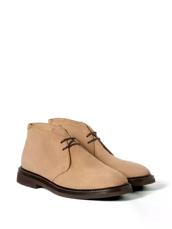 Brunello Cucinelli Suede Chukka Boots - Neutrals