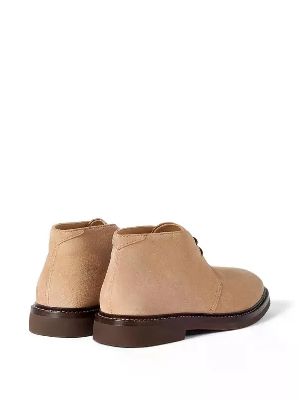 Brunello Cucinelli Suede Chukka Boots - Neutrals