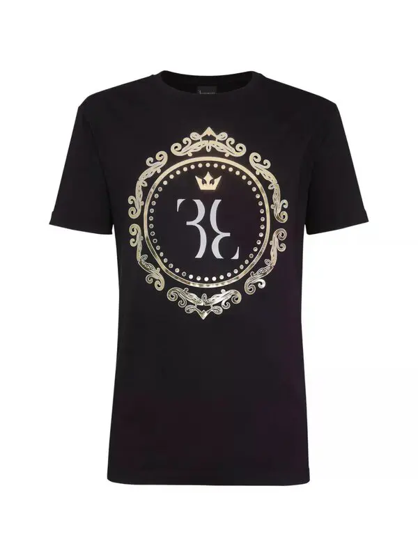 BILLIONAIRE Baroque-print Round-neck T-shirt