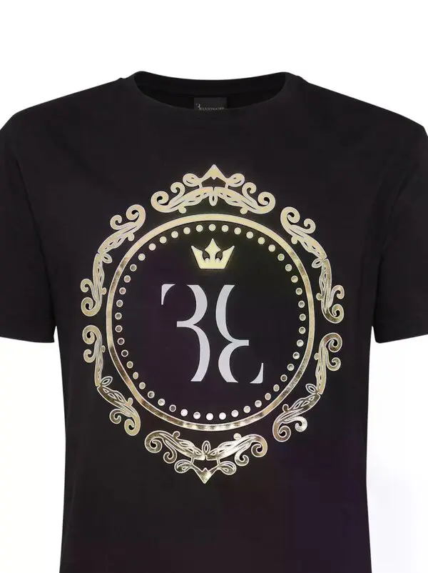 BILLIONAIRE Baroque-print Round-neck T-shirt