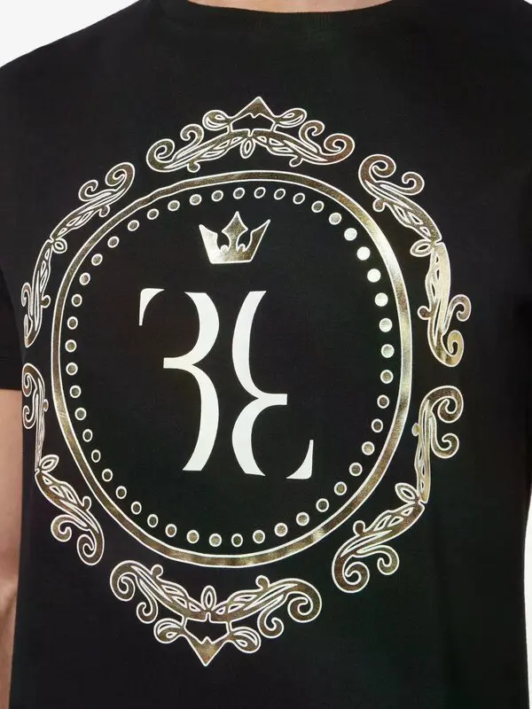 BILLIONAIRE Baroque-print Round-neck T-shirt