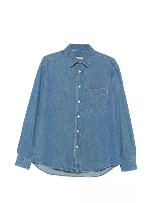 Canali Chest-pocket Denim Shirt