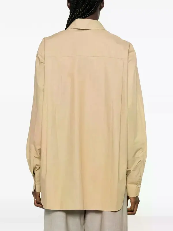 THE FRANKIE SHOP Embroidered Logo Button-down Shirt