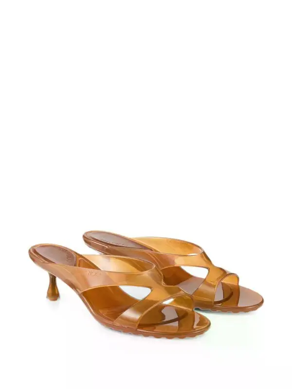JIMMY CHOO Jelly Drop 50 Mule Sandals - Orange