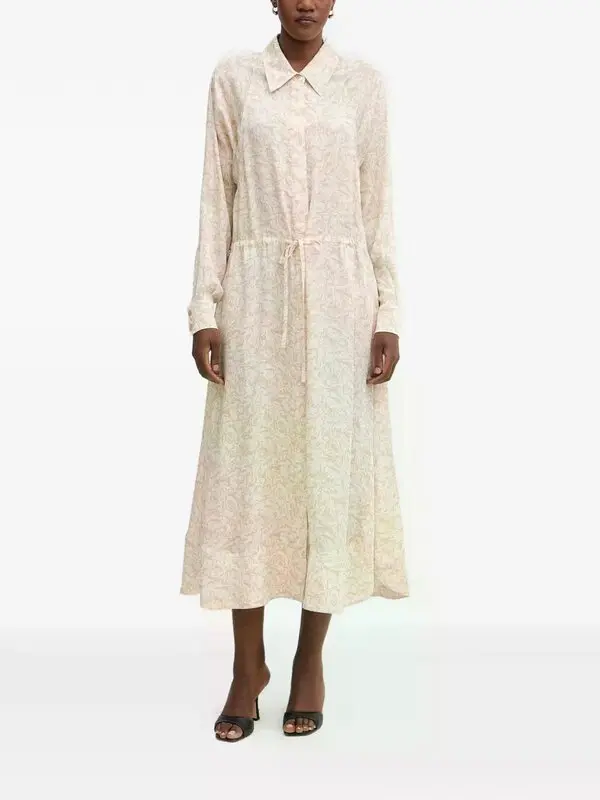 TRUSSARDI All-over-print Drawstring-waist Dress