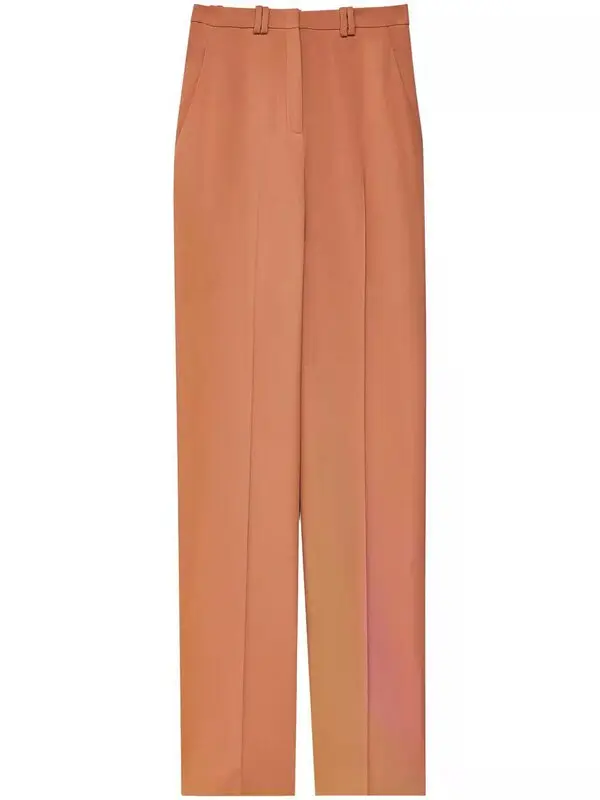 Another Tomorrow Straight-leg Viscose Trousers
