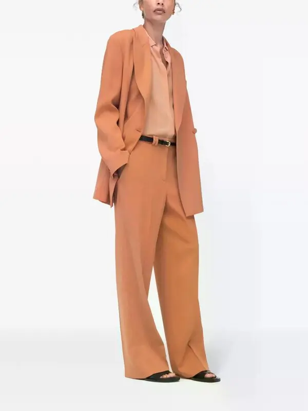 Another Tomorrow Straight-leg Viscose Trousers
