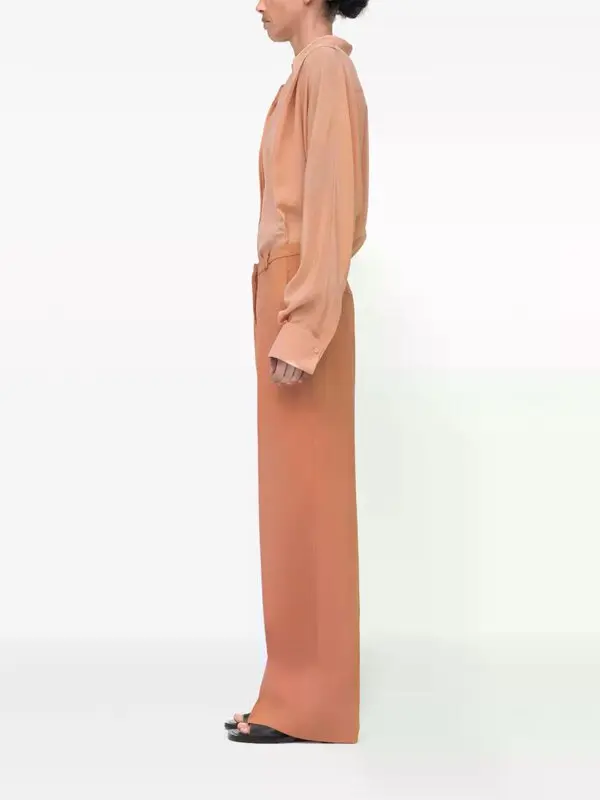 Another Tomorrow Straight-leg Viscose Trousers