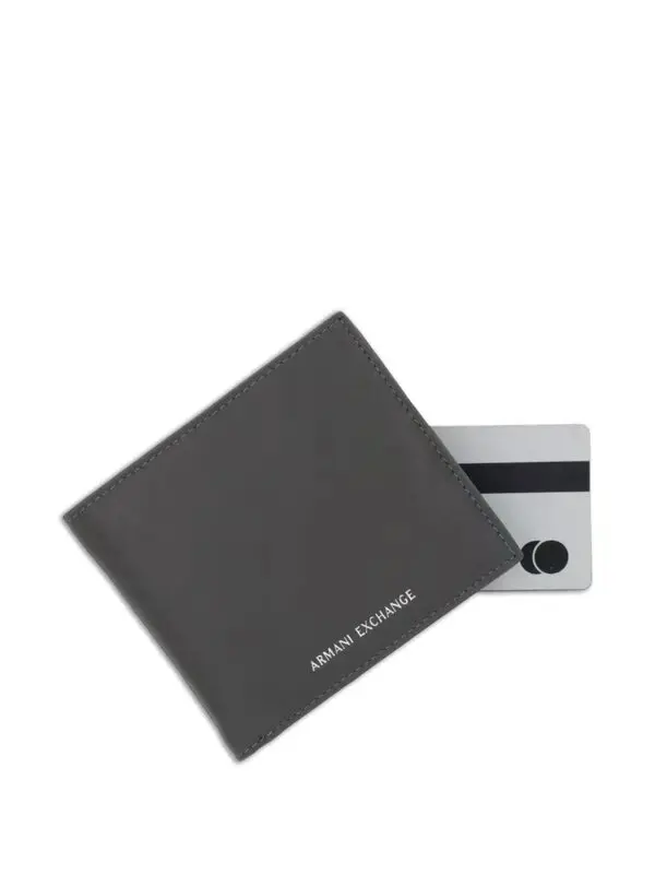 Armani Exchange Logo-lettering Bi-fold Wallet