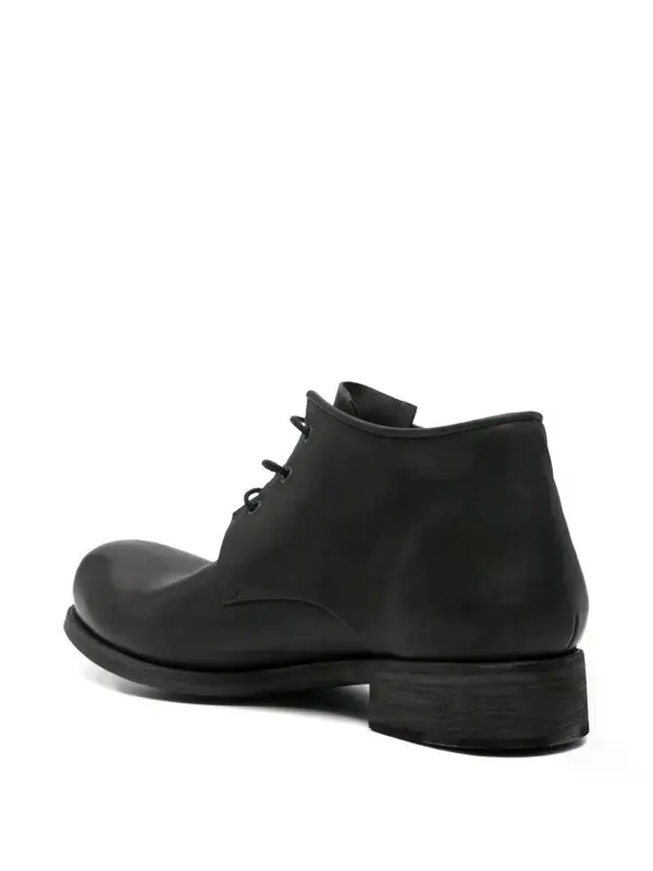 MA+ Upturned-toe Leather Biker Boots