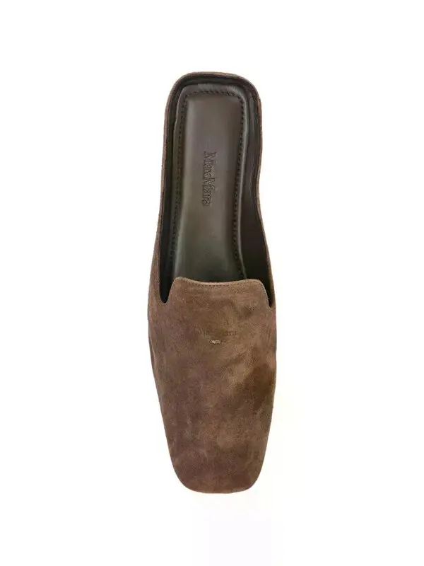 Max Mara Tessile Flat Mules - Brown