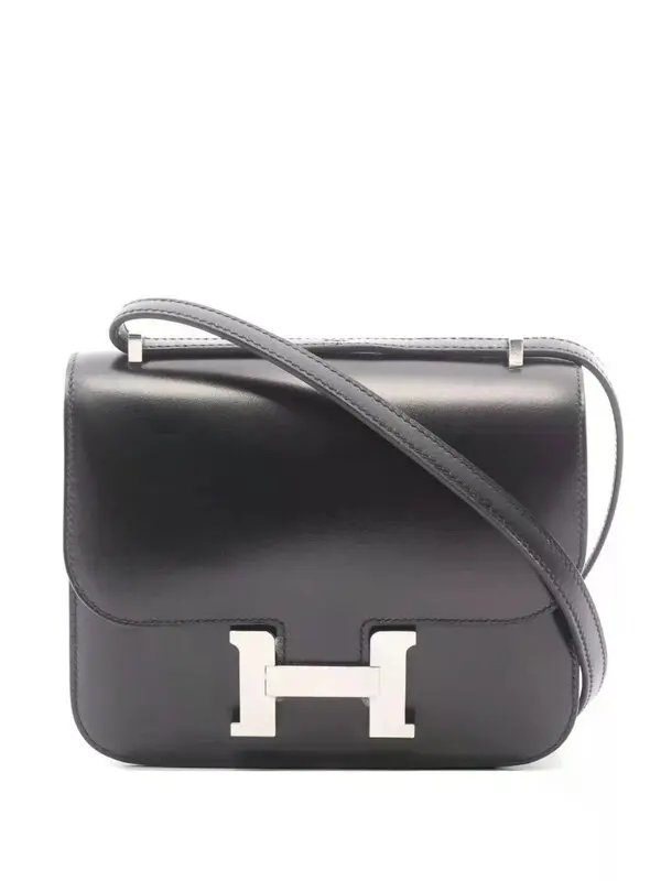 Hermès Box Calf Leather Constance Mini Bag - Black