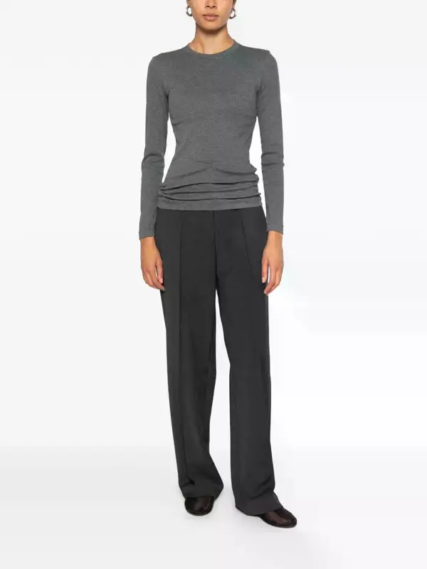 Brunello Cucinelli Monili Trim Long Sleeve T-shirt