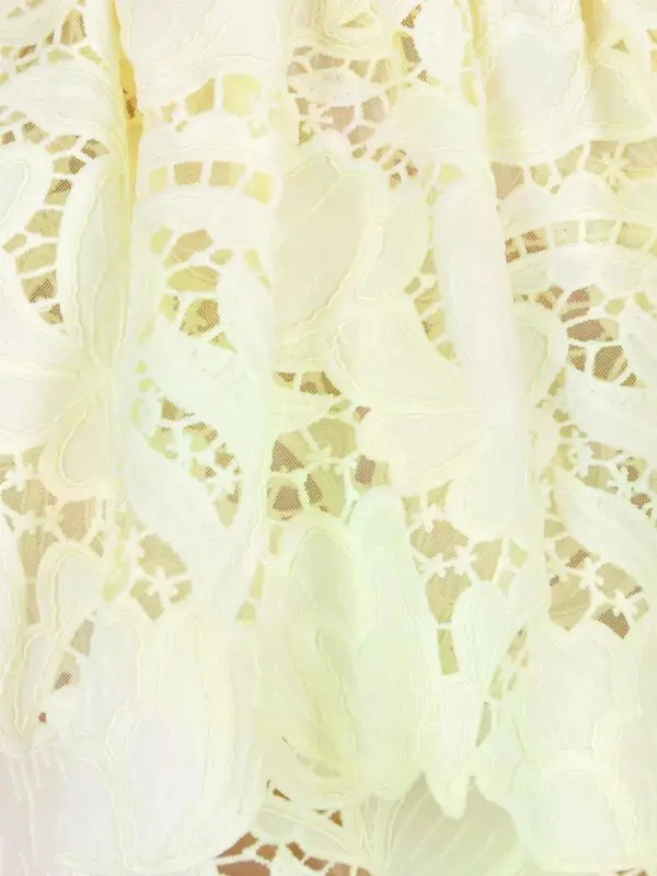 SELF-PORTRAIT Peplum Lace Maxi Dress