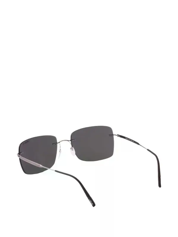 SILHOUETTE Rimless Rectangle-frame Sunglasses