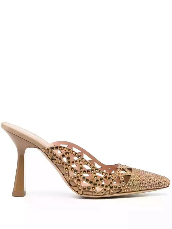 Alberta Ferretti Embellished Mules