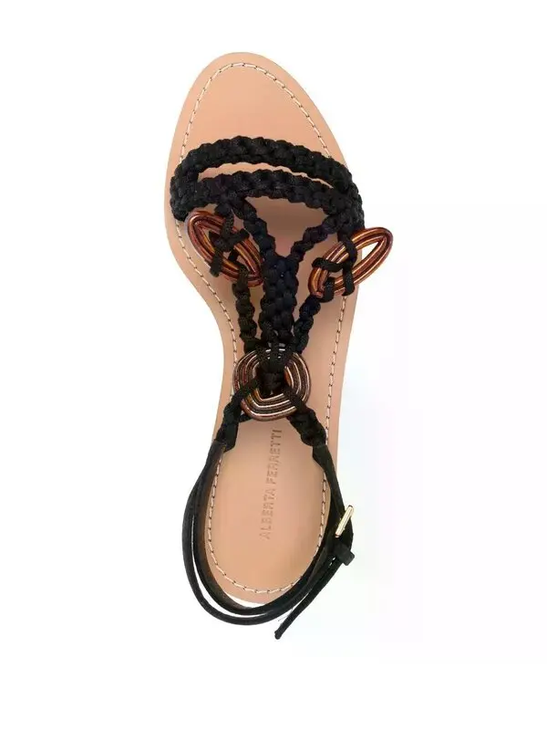 Alberta Ferretti Woven Strap Sandals